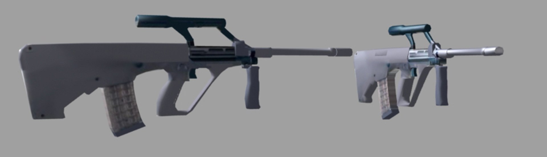 3d model of steyr aug assault rifle