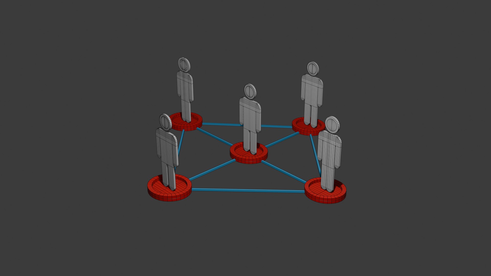 Connecting People Icon Model - TurboSquid 2444413
