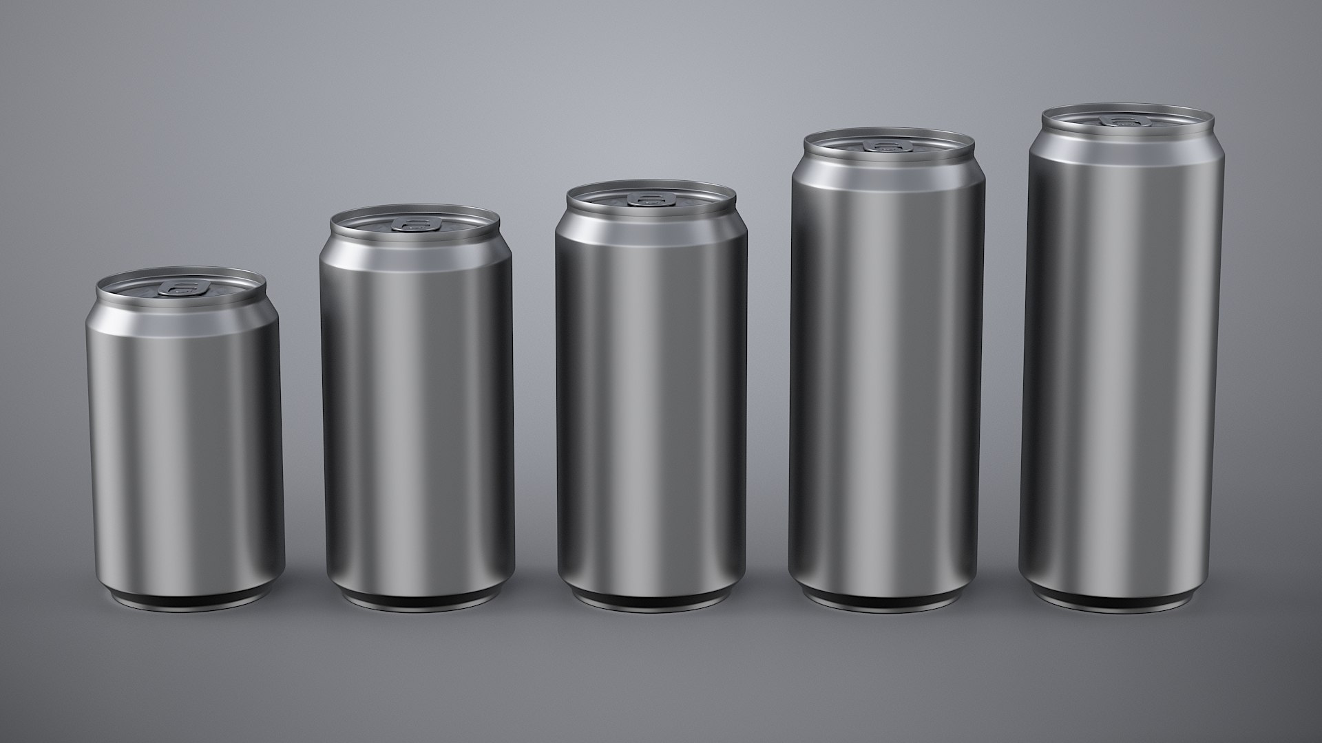 3D Sleek Beverage Can 200-330ml Model - TurboSquid 2002449