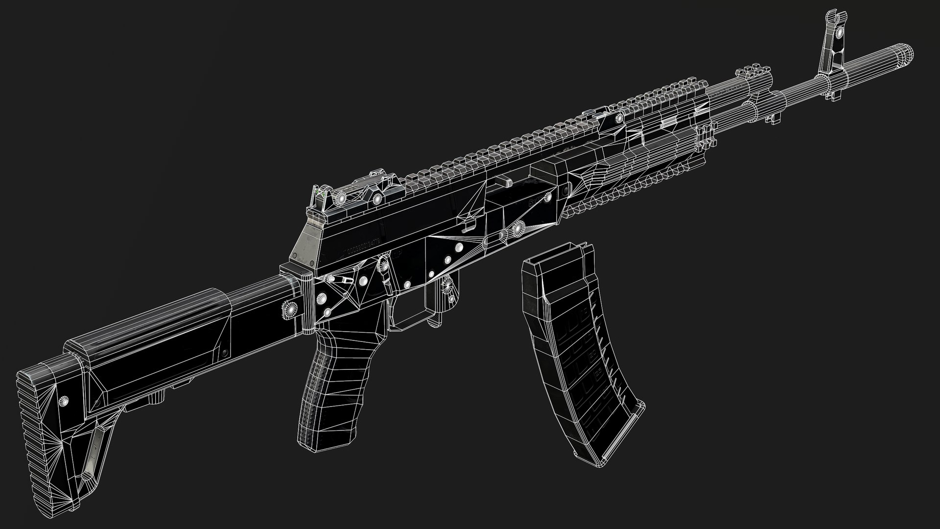 AK 12 Concept - PBR Game Ready Retex Model - TurboSquid 1959739