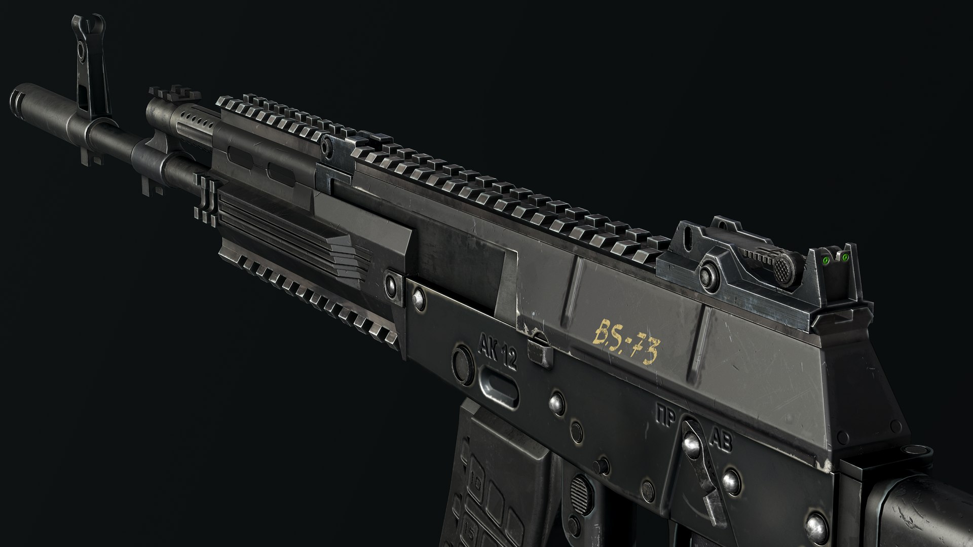 AK 12 Concept - PBR Game Ready Retex Model - TurboSquid 1959739