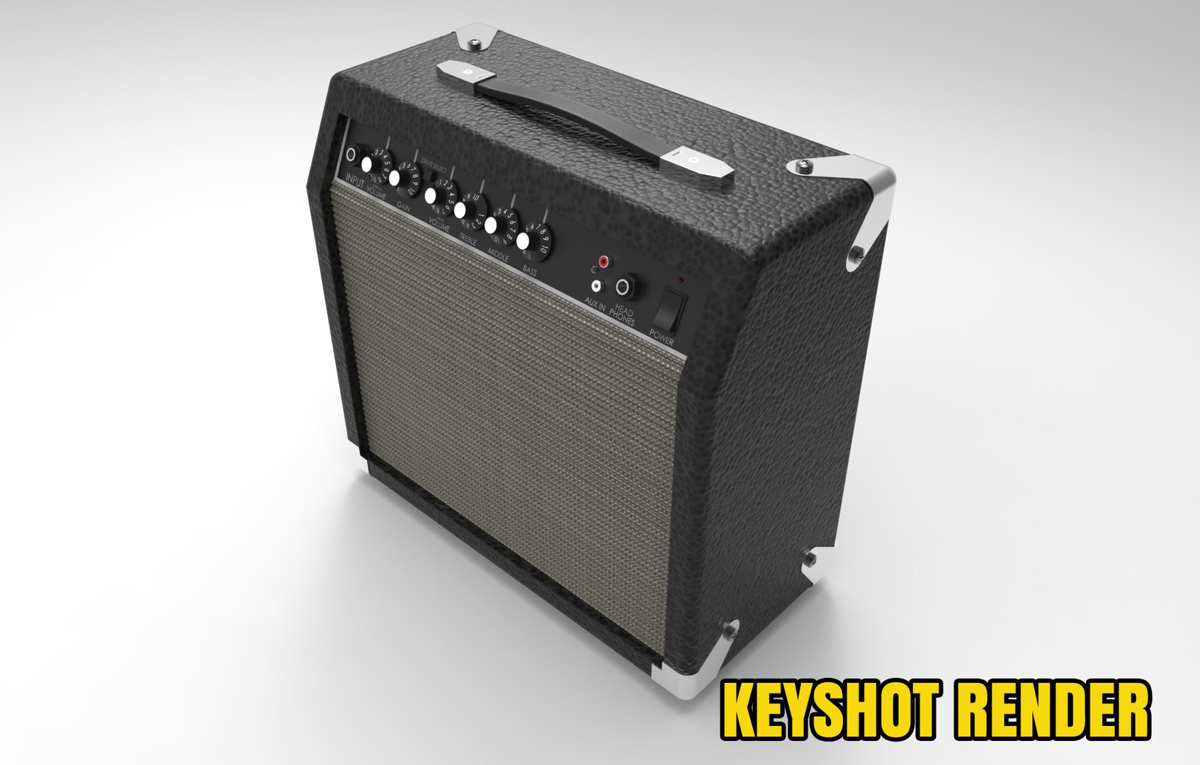 amplifier musical 3d model