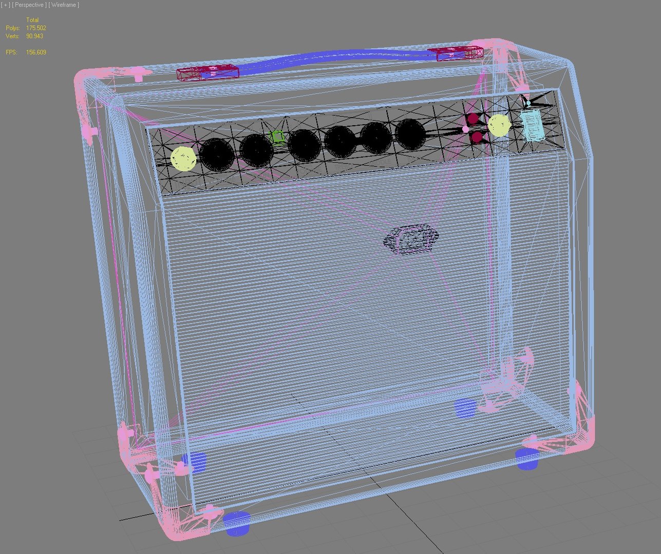 amplifier musical 3d model