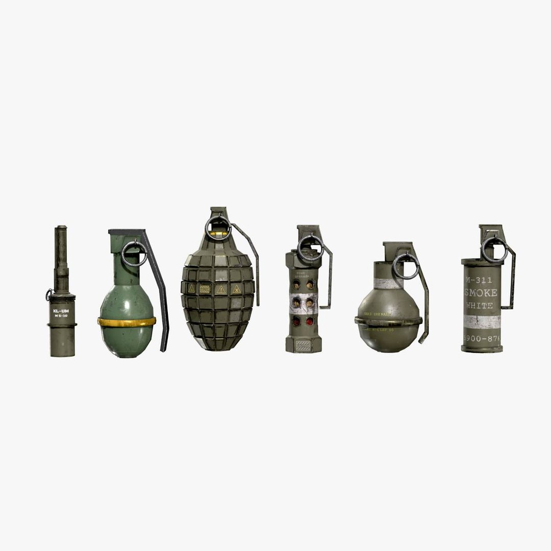 3D Grenades Pack model - TurboSquid 2118819