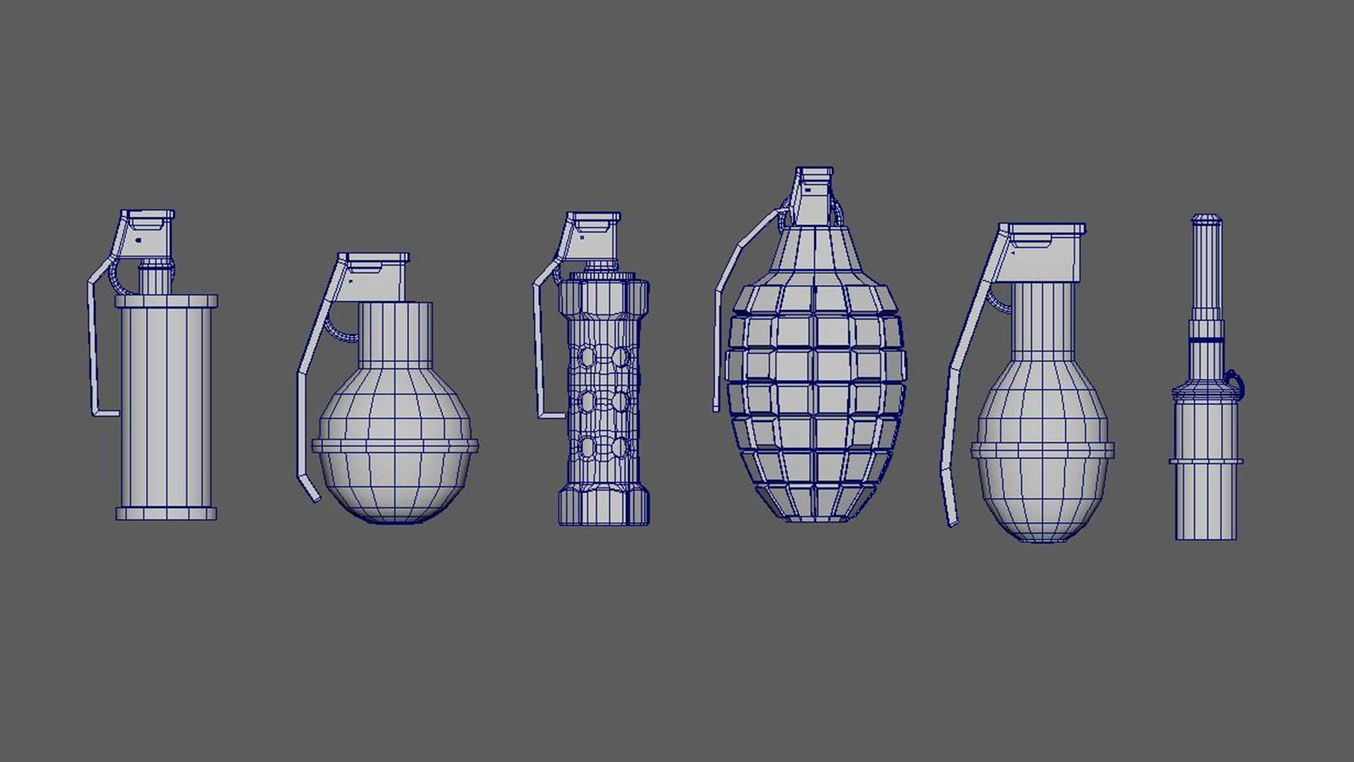 3D Grenades Pack Model - TurboSquid 2118819