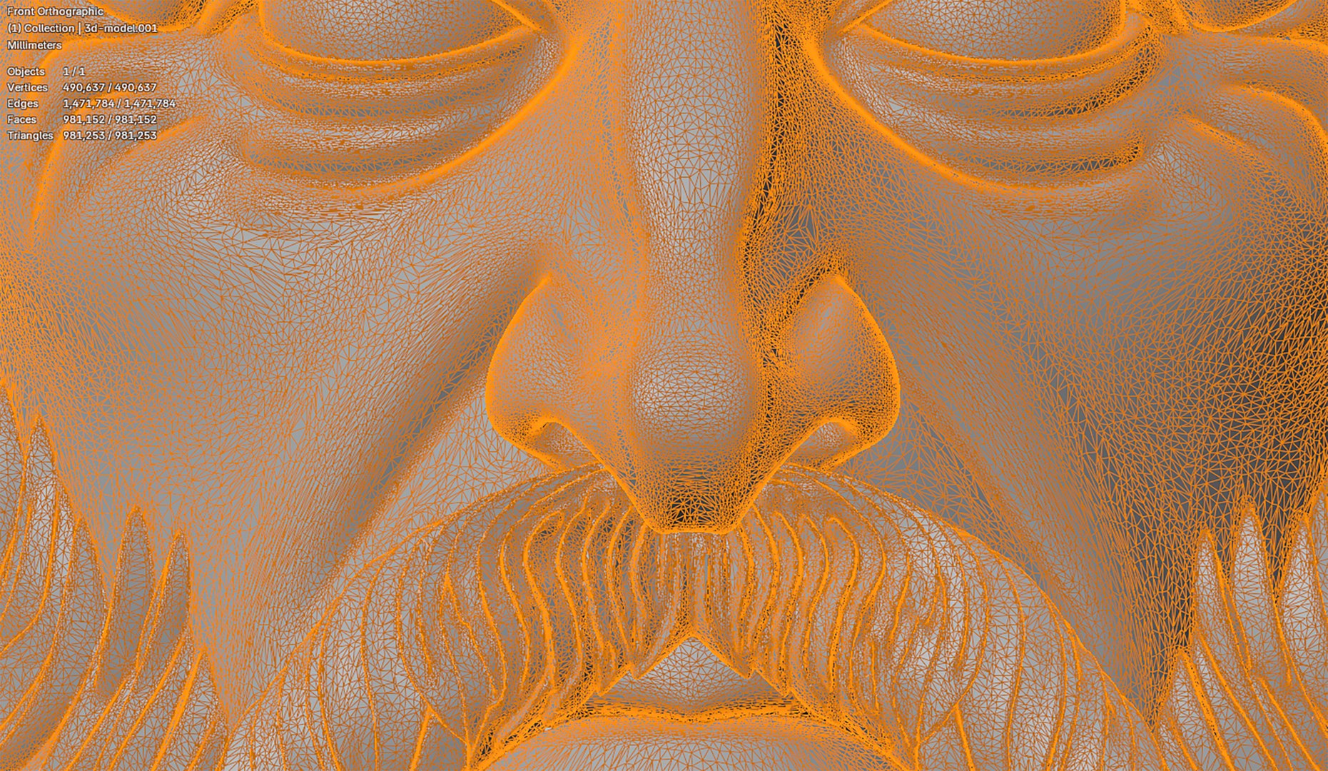 Man With Calm Expression Bust 3D Print Model Serene Portrait Sculpture ...