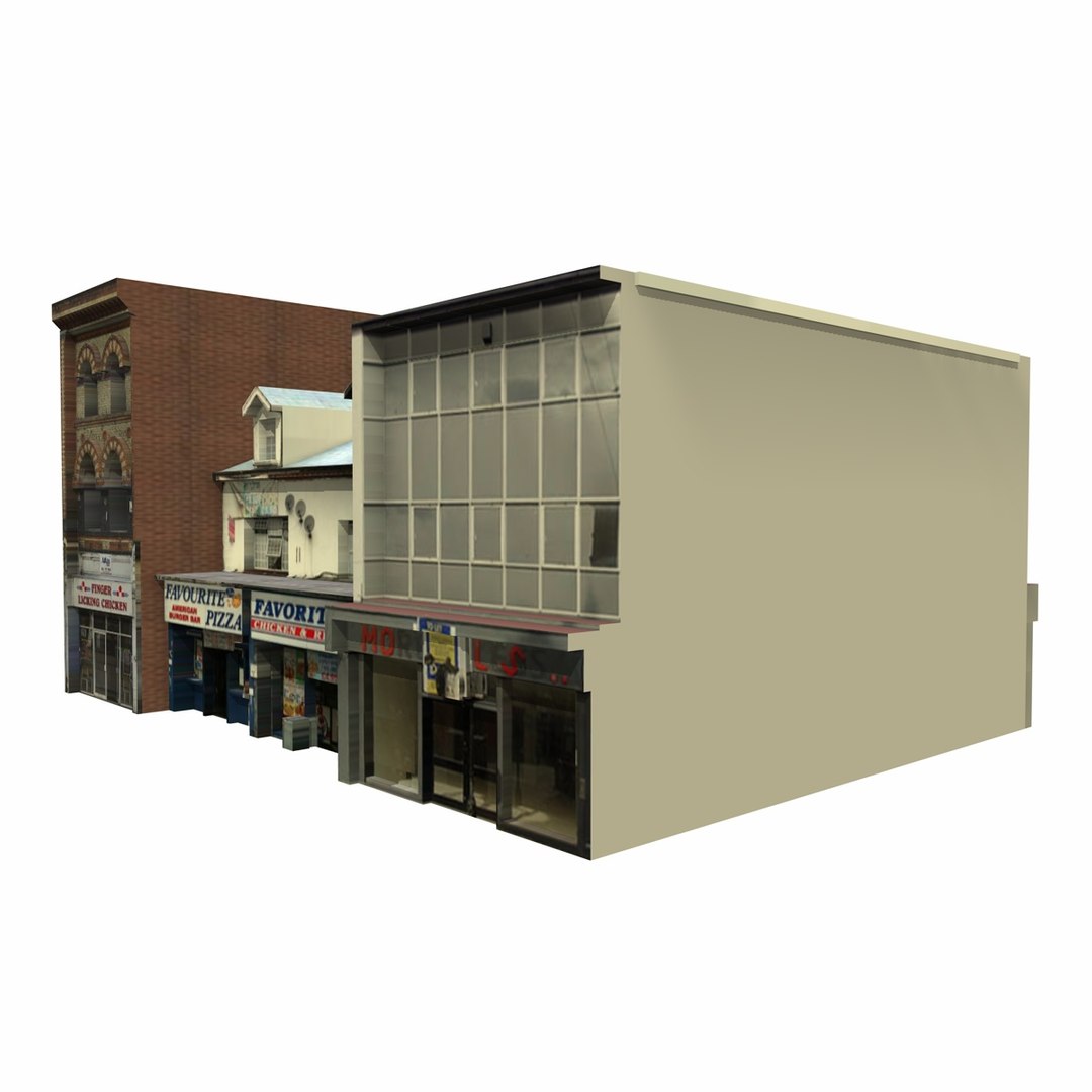 3d English Shop Model