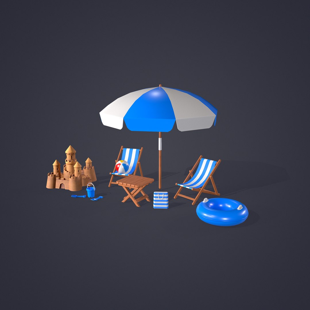 Beach Pack 3D - TurboSquid 2095407