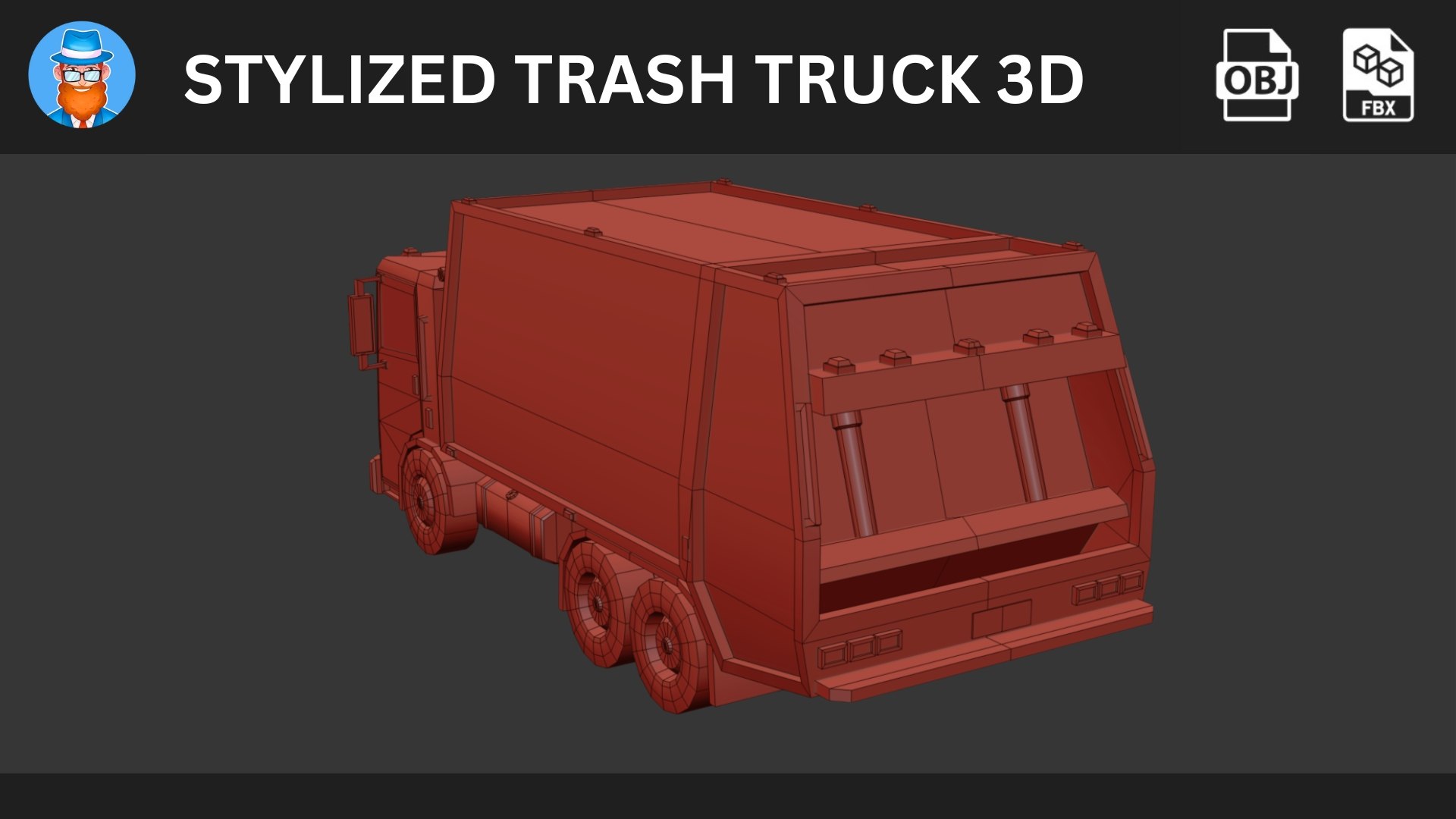 Stylized Garbage Truck 3D Model 3D Model - TurboSquid 2400150