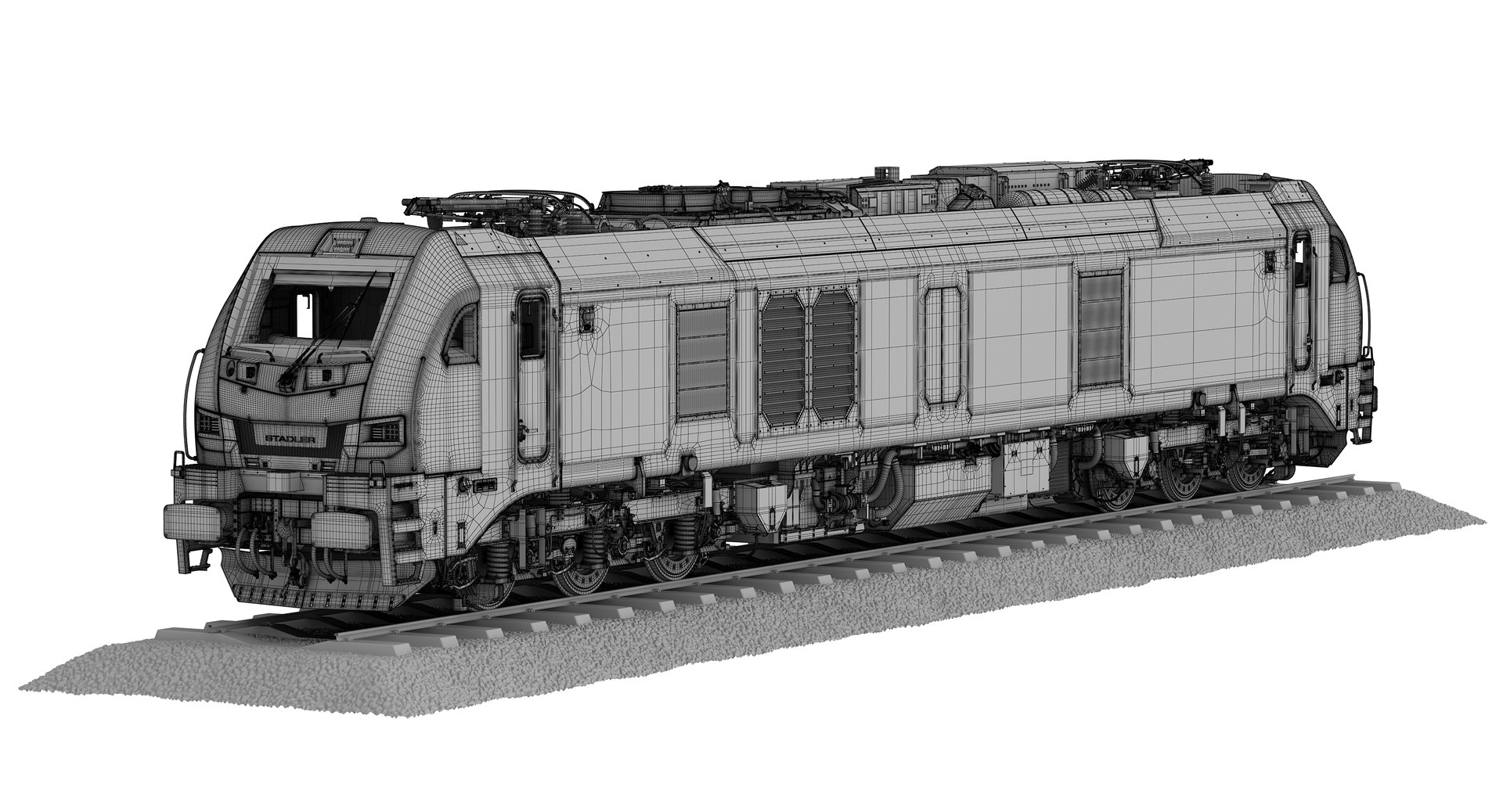 Stadler Euro Dual Green Cargo 3D Model - TurboSquid 2088096