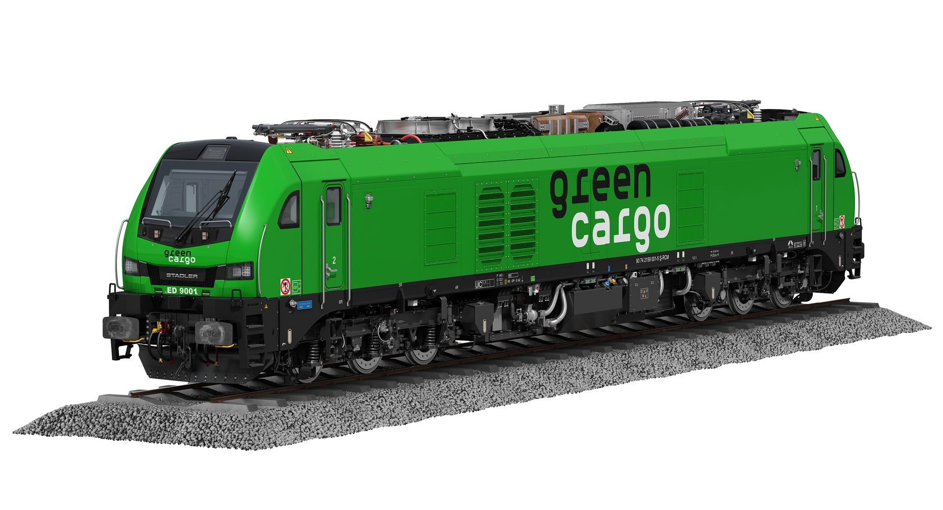 Stadler Euro Dual Green Cargo 3D Model - TurboSquid 2088096