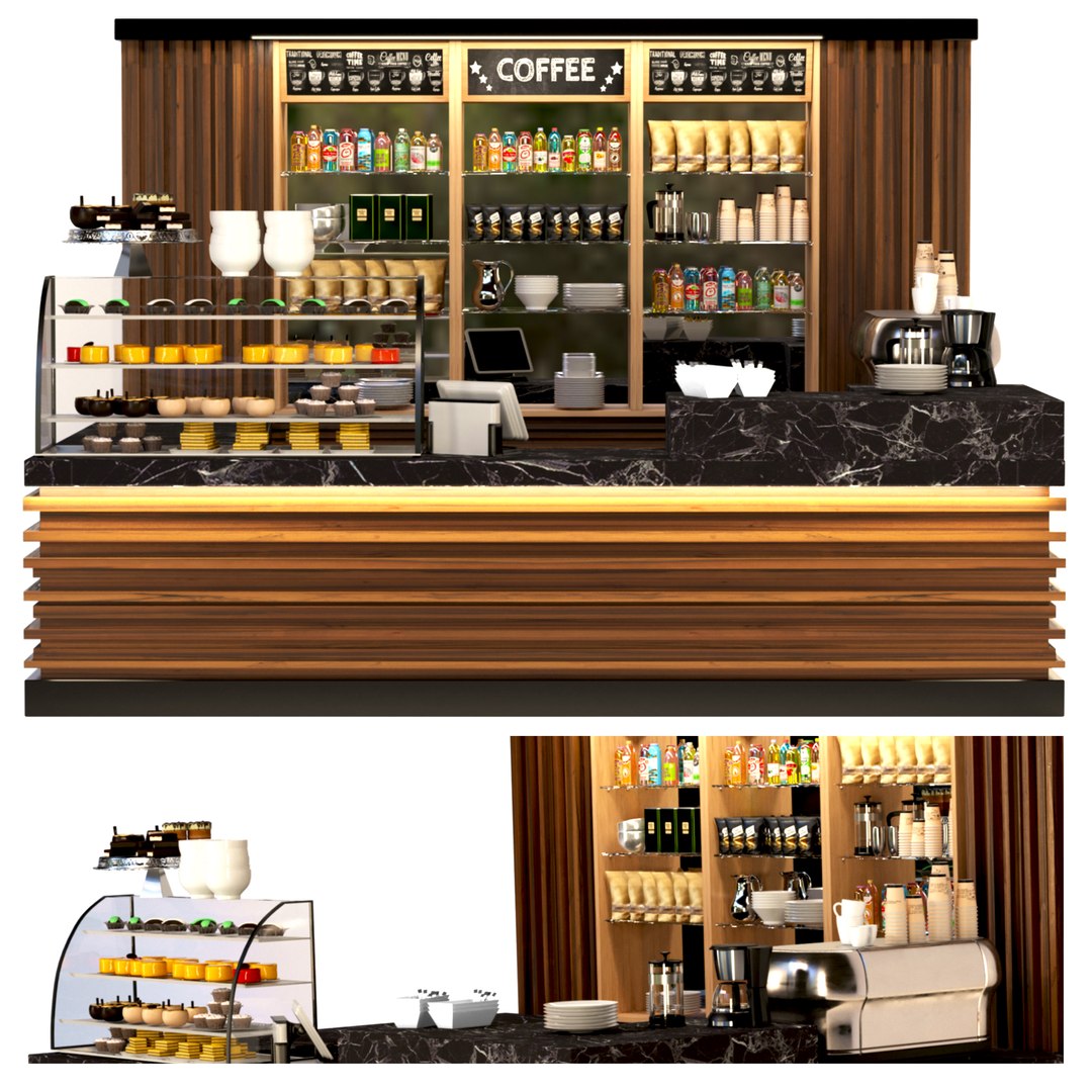 Cafes Bars 3D Model - TurboSquid 1688409