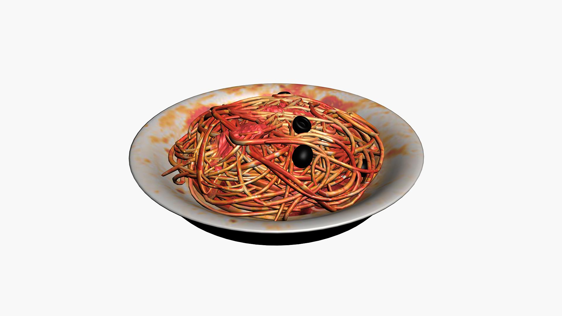 3D Model Spaghetti Alla Puttanesca - TurboSquid 2196528