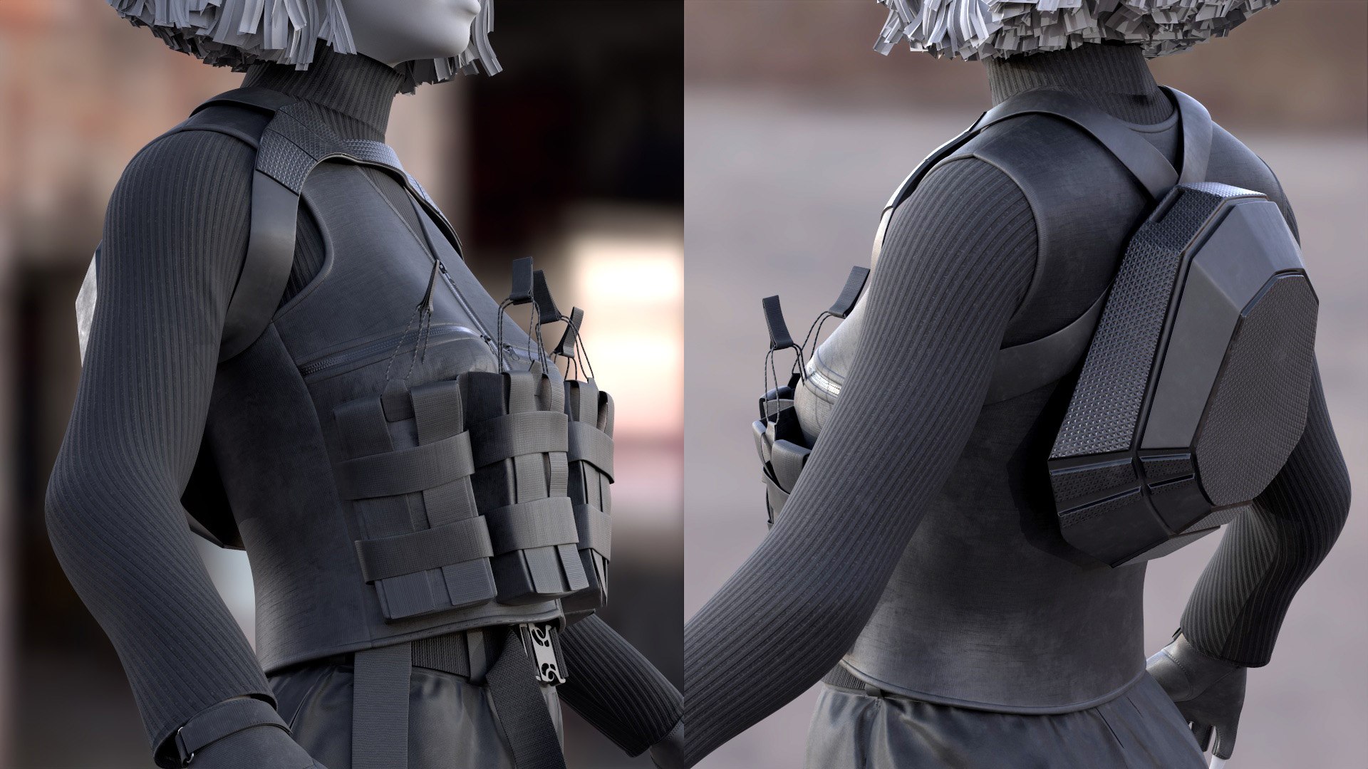 3D Womens Terrorist Uniform Model - TurboSquid 1939918