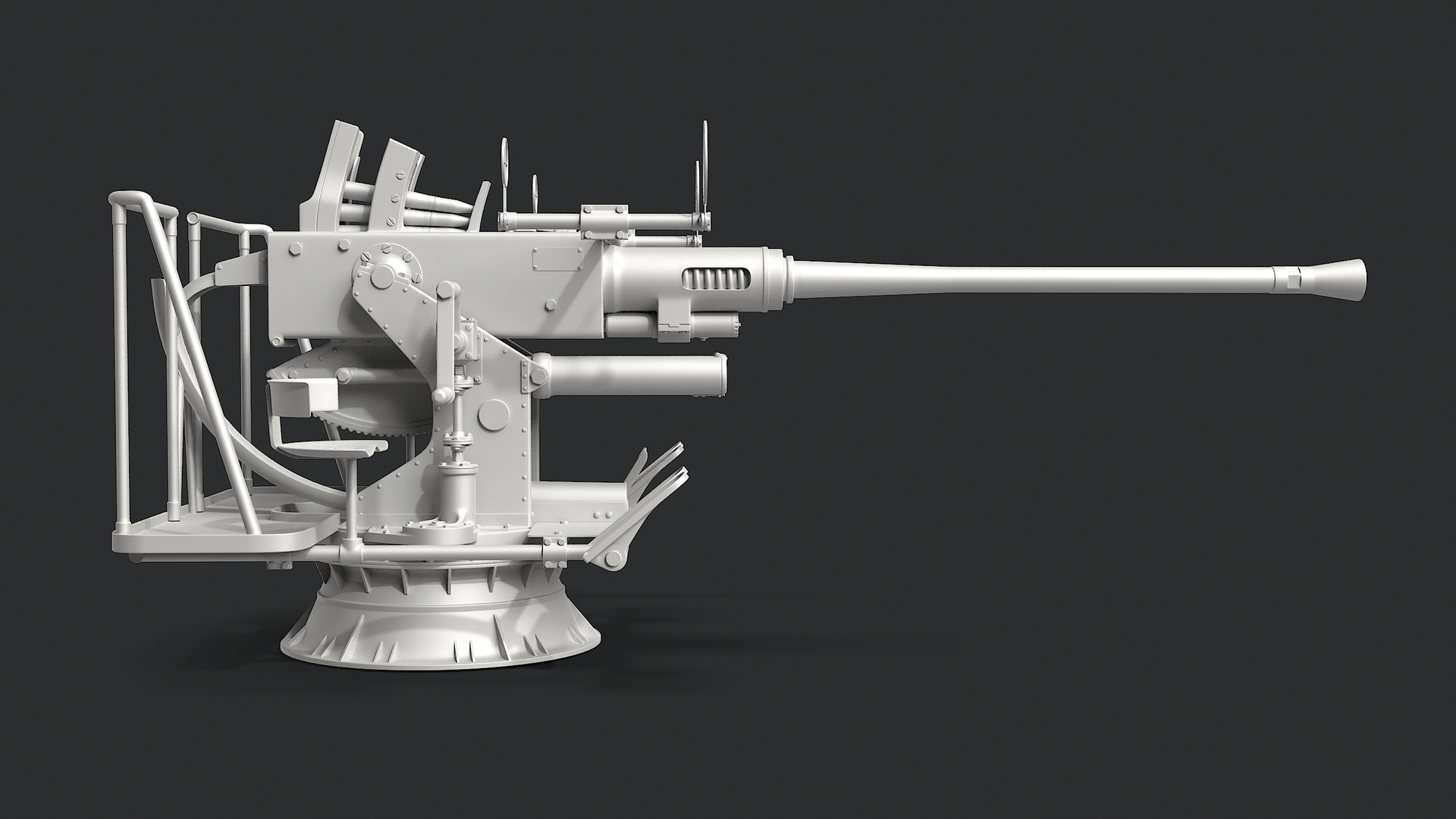 3D 40mm Anti-aircraft Gun Model - TurboSquid 1919282