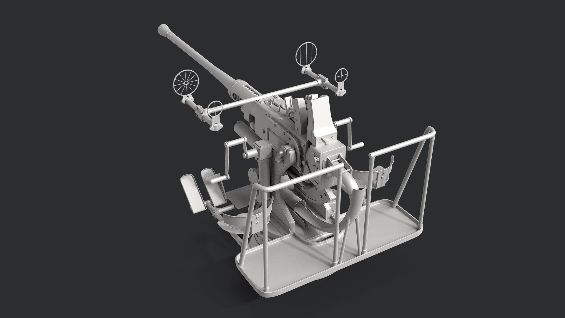 3D 40mm Anti-aircraft Gun Model - TurboSquid 1919282