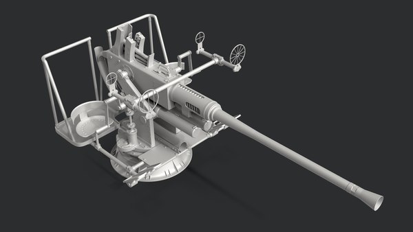 3D 40mm anti-aircraft gun model - TurboSquid 1919282