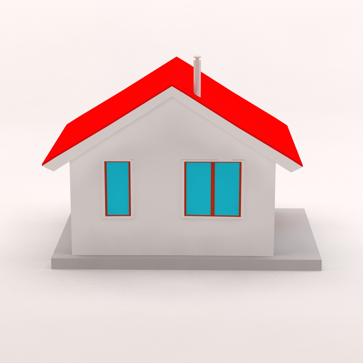 cartoon house c4d