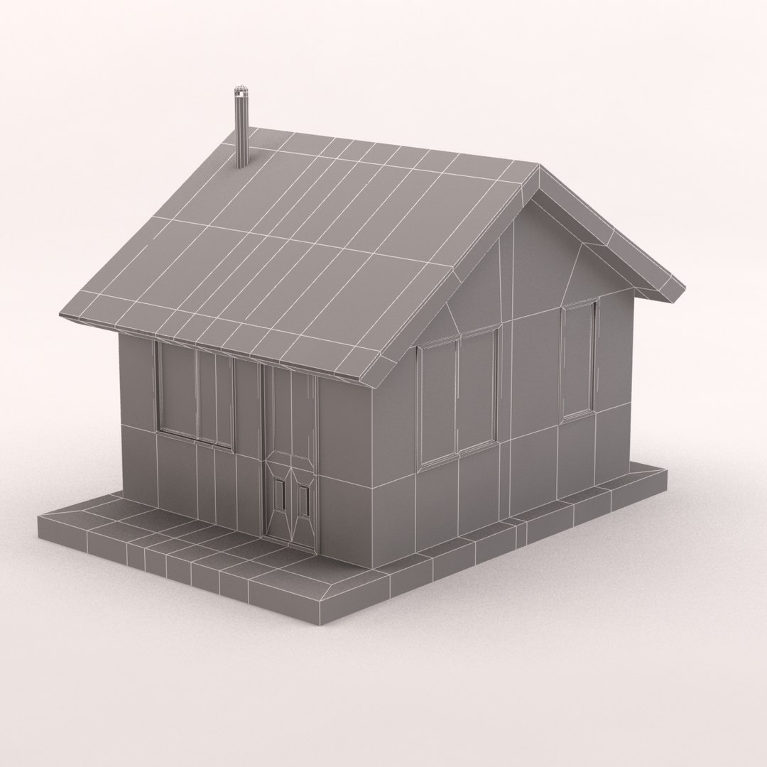 Cartoon House C4d