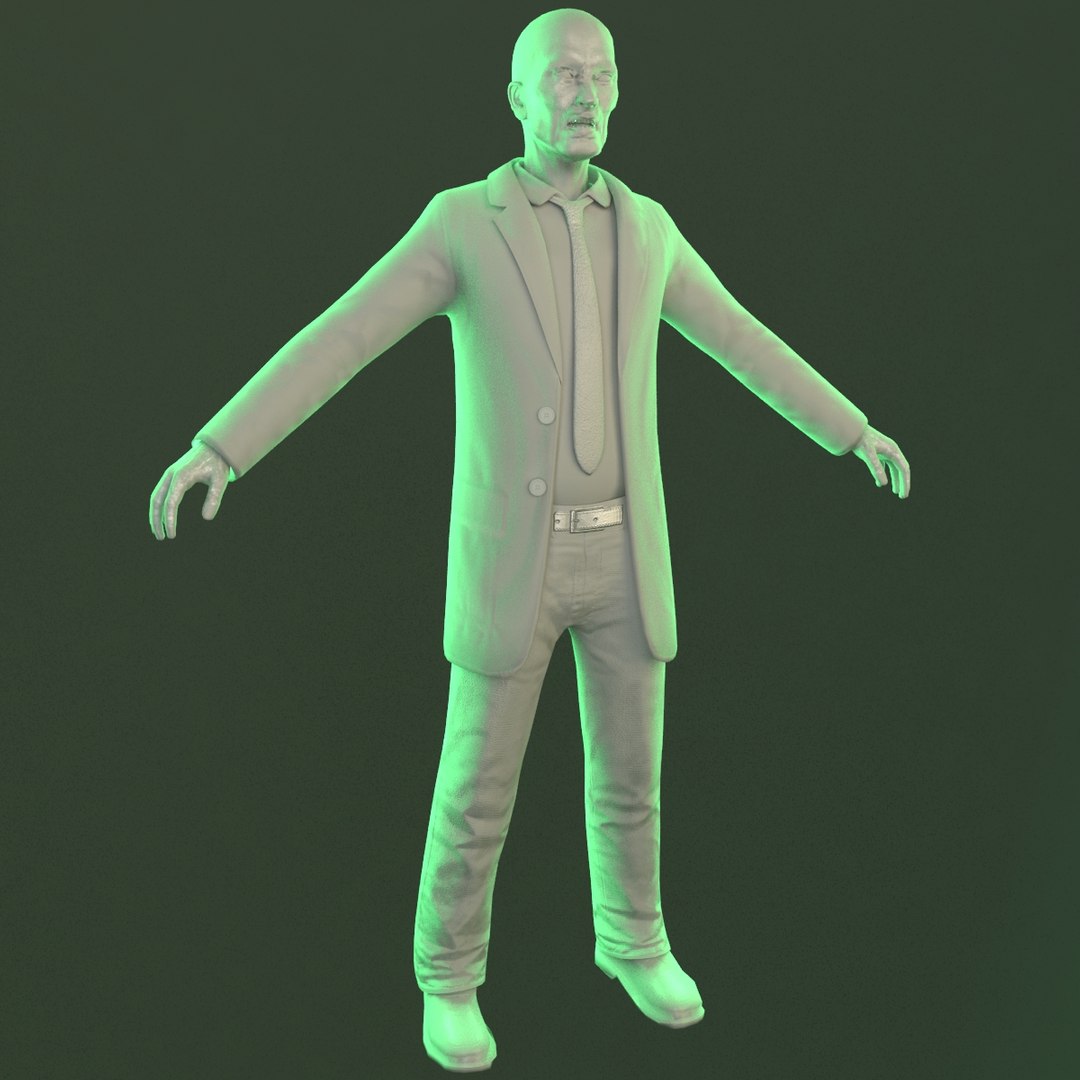 Zombie doctor 3D model - TurboSquid 1416126