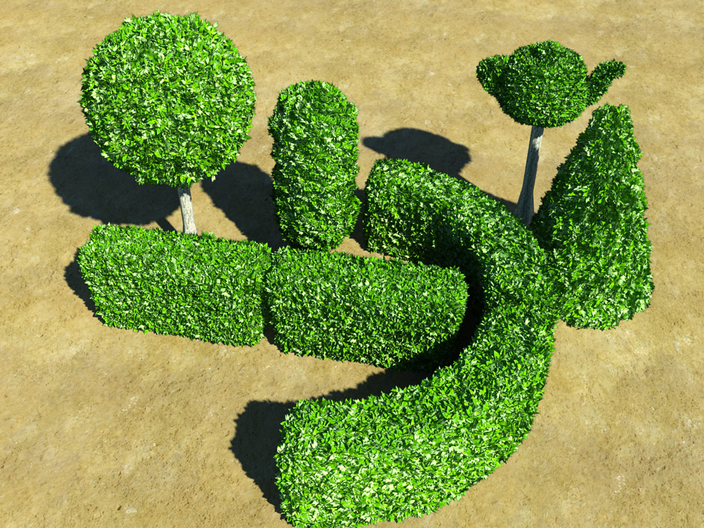 free max model shrub bush