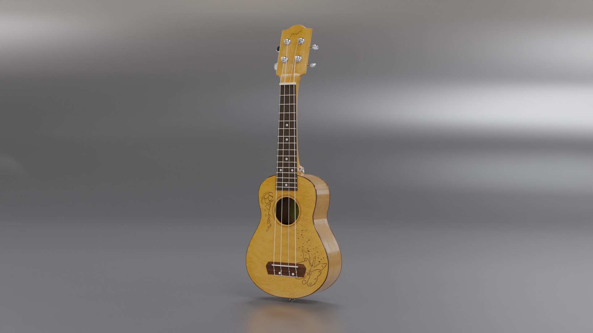 3D Soprano Ukulele Classic Shape model - TurboSquid 2123257