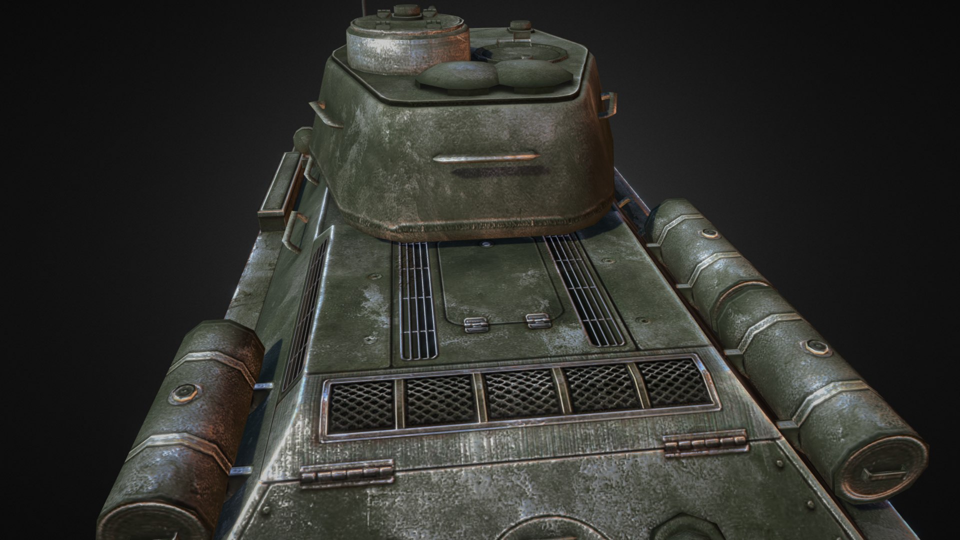 T-34 Military Tank - Highly Detailed Model Model - TurboSquid 2305620