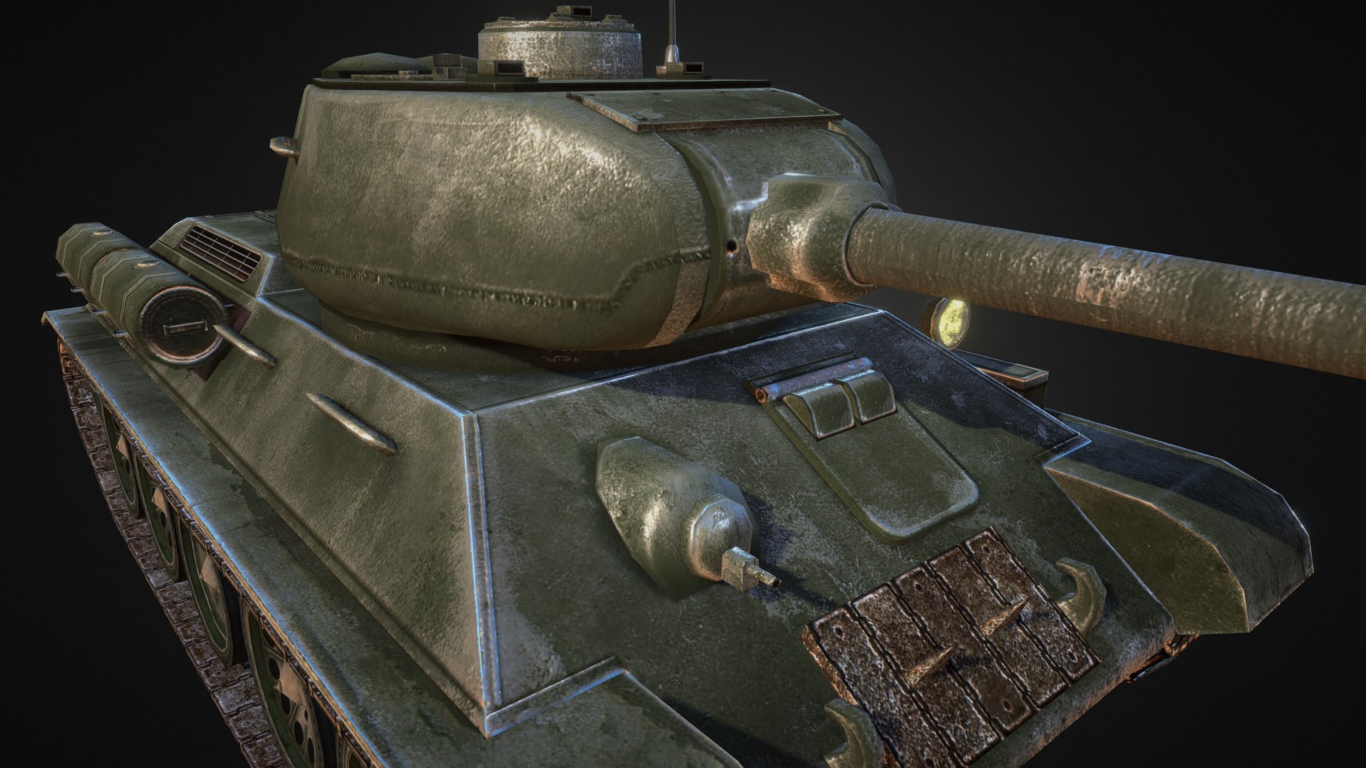 T-34 Military Tank - Highly Detailed Model Model - TurboSquid 2305620