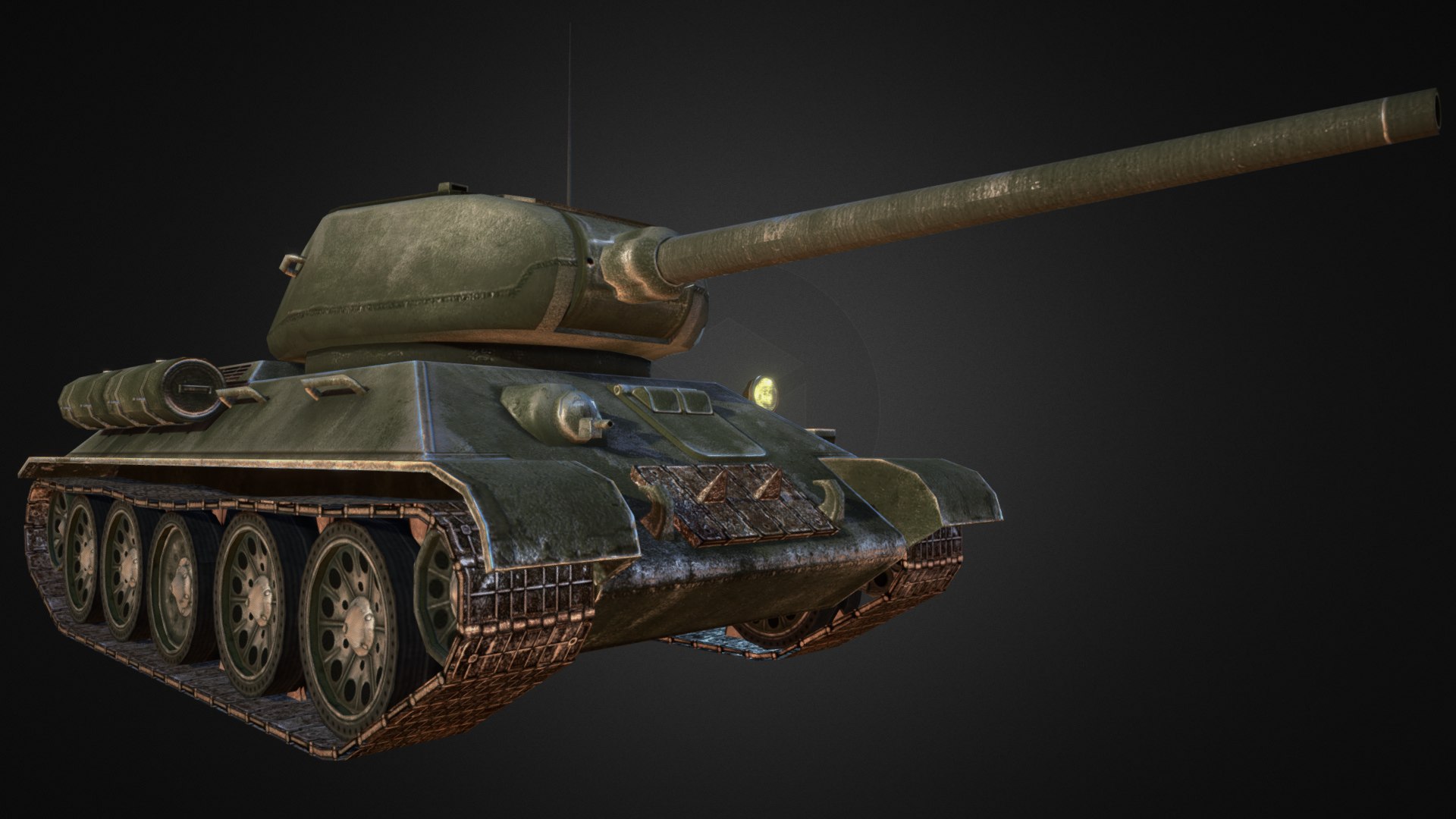 T-34 Military Tank - Highly Detailed Model Model - TurboSquid 2305620