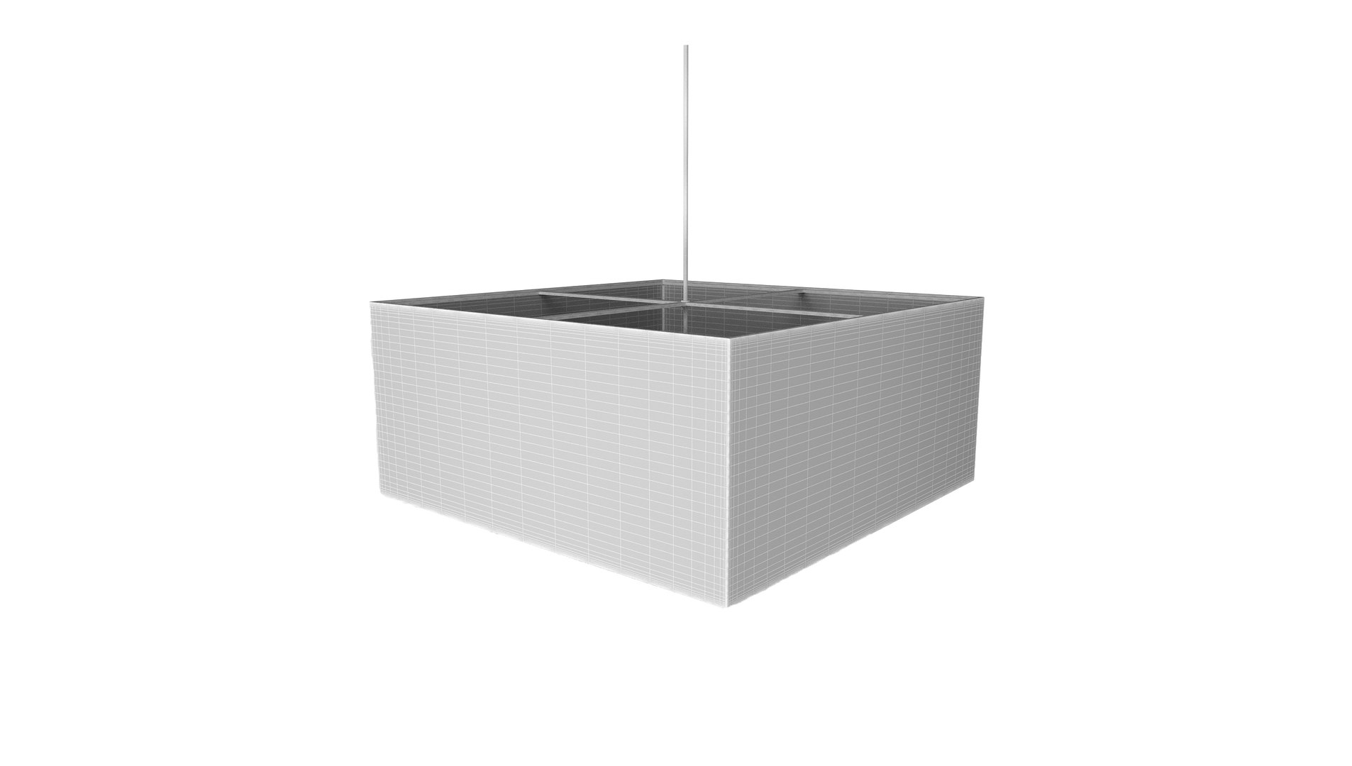 3D Model Square Boon Suspension Lamp - TurboSquid 1950592