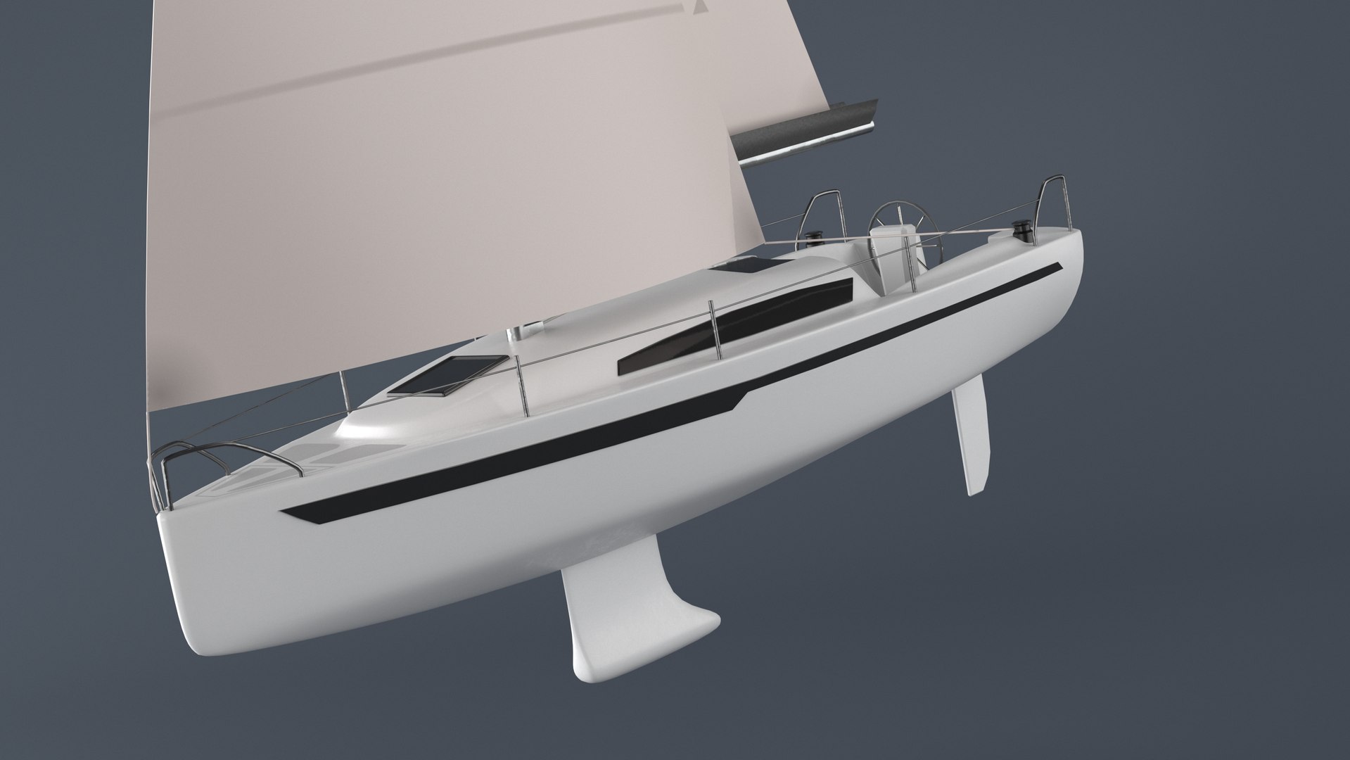 Sailing Boat 3D Model - TurboSquid 1509358