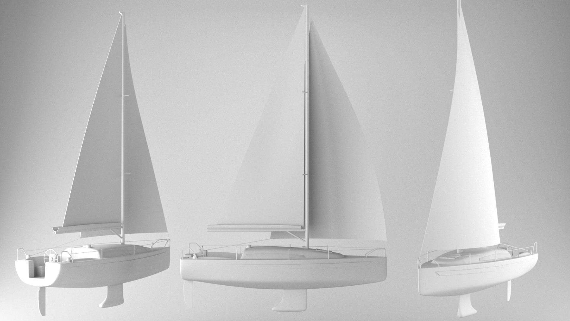 Sailing Boat 3D Model - TurboSquid 1509358