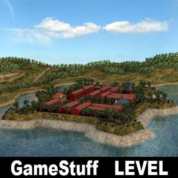 military fort level 3d model