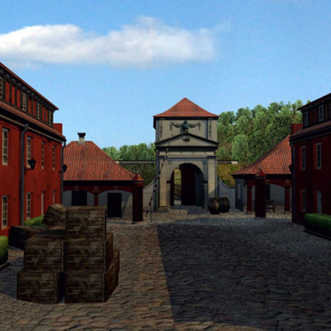 Military Fort Level 3d Model