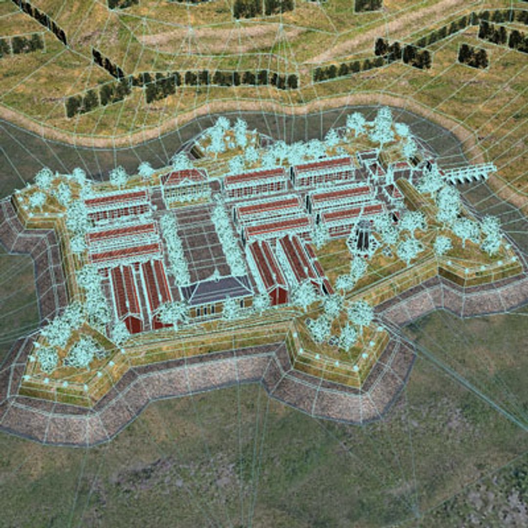 Military Fort Level 3d Model