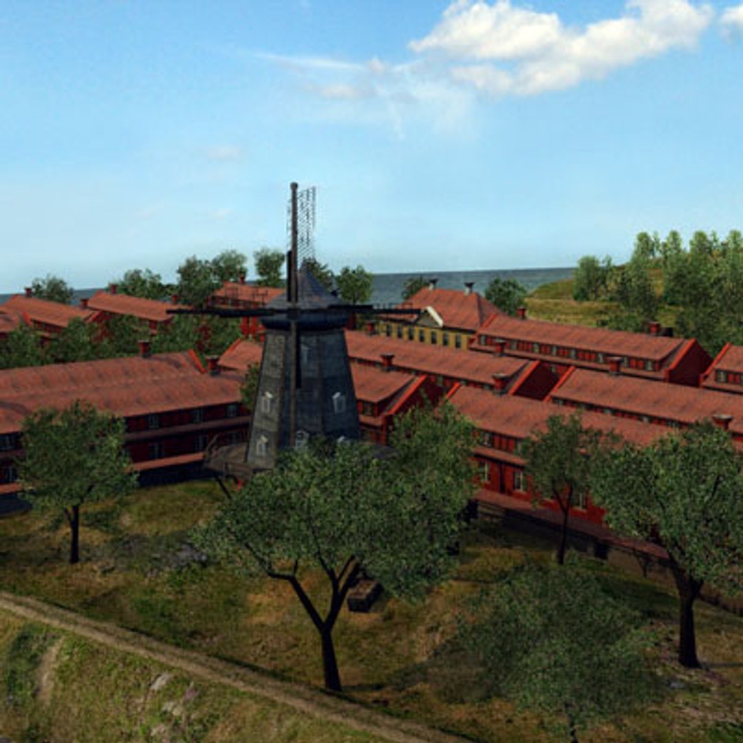 Military Fort Level 3d Model