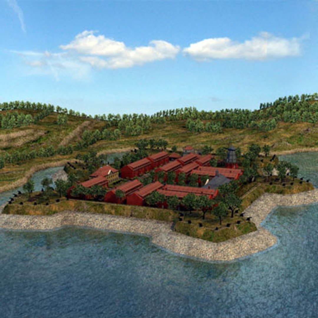 Military Fort Level 3d Model