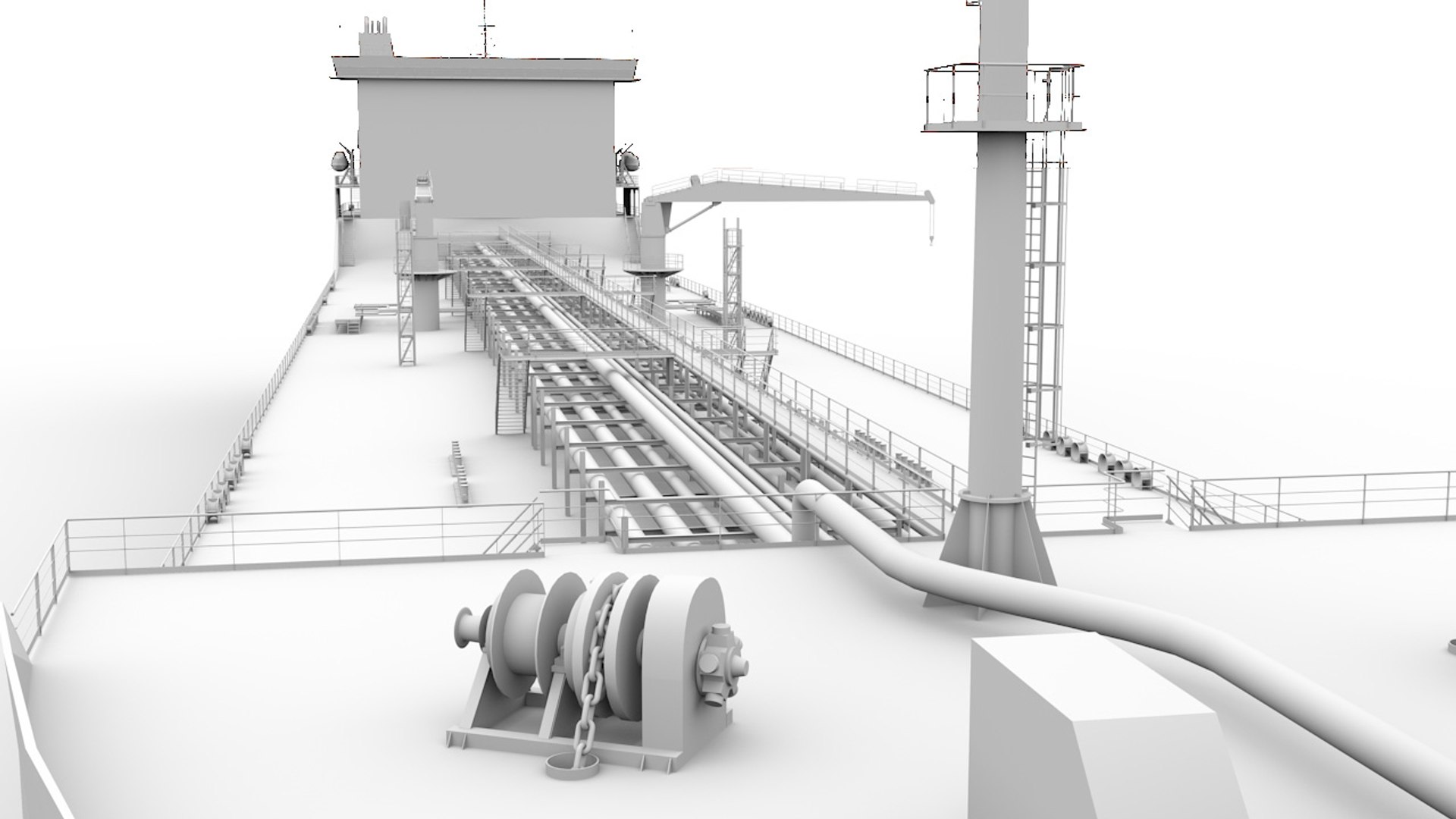 offloading icebreaker tanker oil 3d max