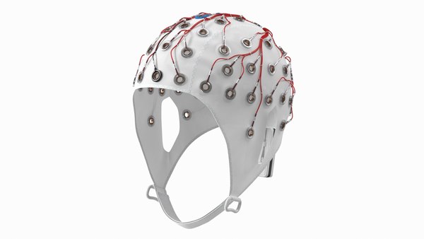 EEG 전극 캡 흰색 3D 모델 - TurboSquid 2139369