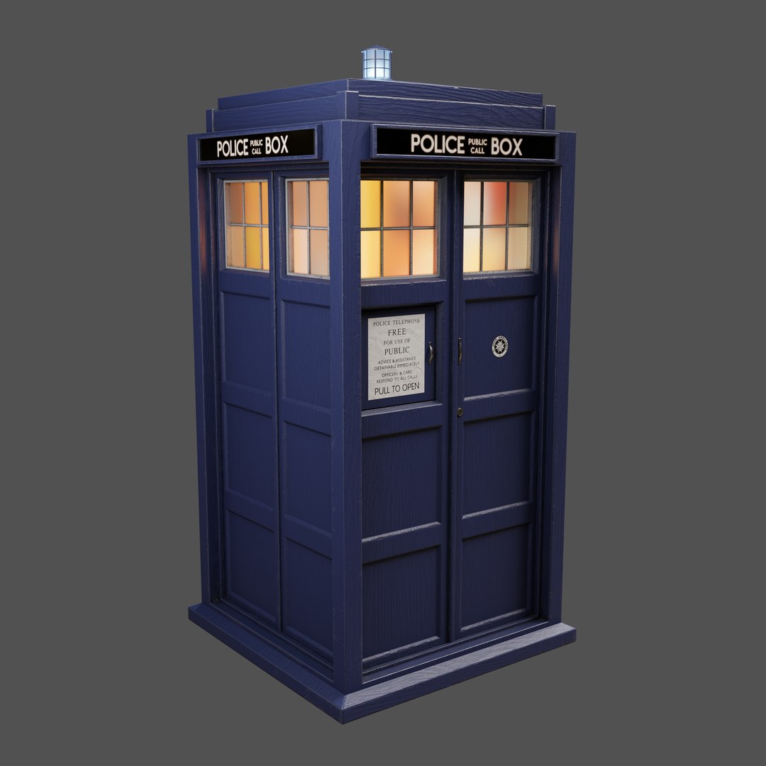 3D Model Tardis Exterior - TurboSquid 2028757