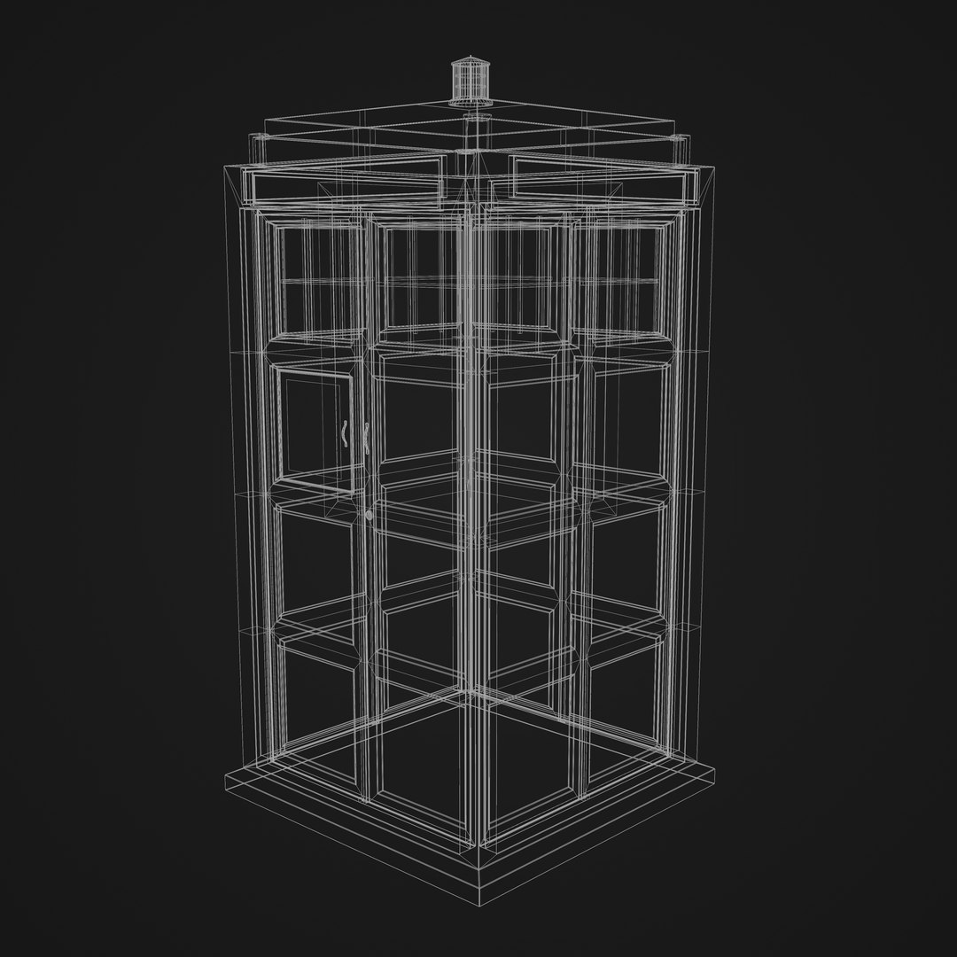 3D Model Tardis Exterior - TurboSquid 2028757