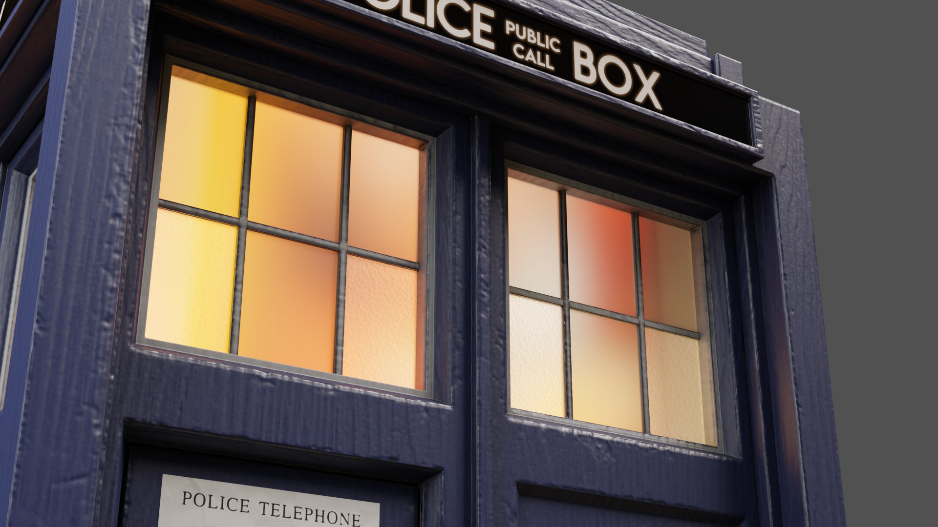 3D Model Tardis Exterior - TurboSquid 2028757