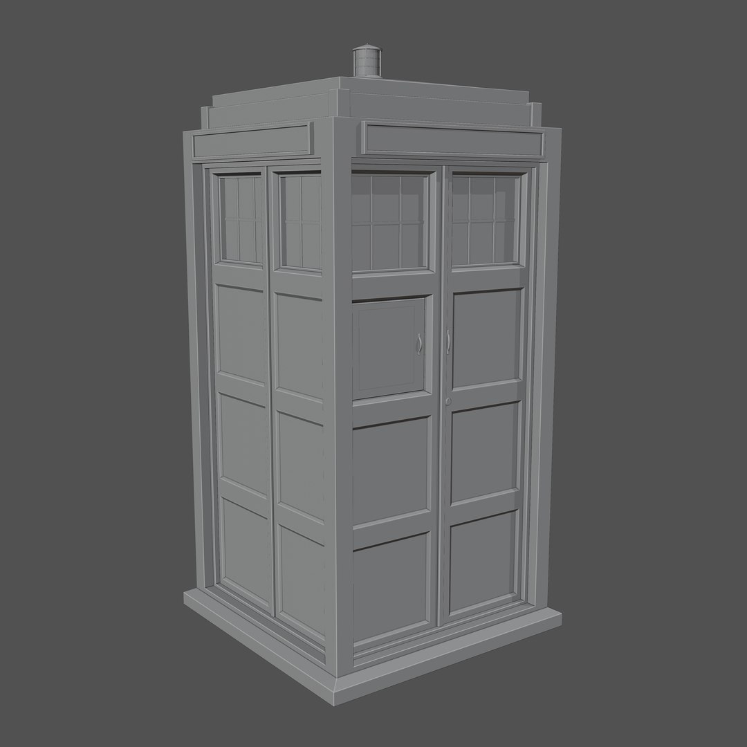 3D Model Tardis Exterior - TurboSquid 2028757