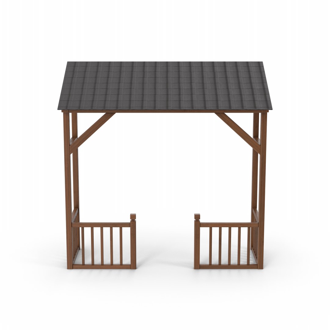 3D model Wooden Veranda - TurboSquid 2171077