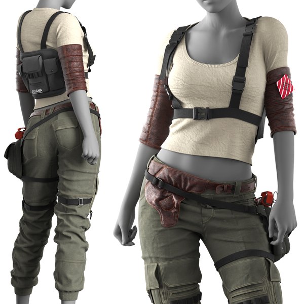 Agent Girl 2 - Marvelous CLO Project file Video Process3D模型 ...