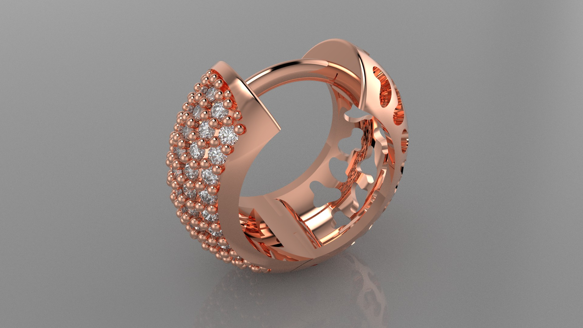 3dm stl stone earring printable jewelry 3D model 3D - TurboSquid 2084679