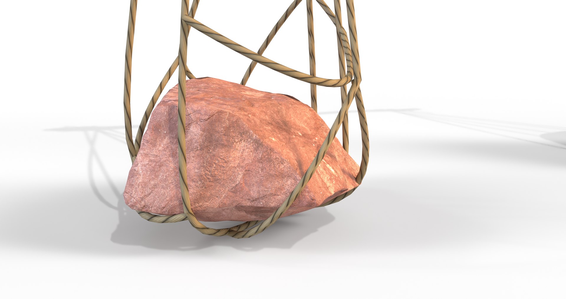 3D Hanging Stones Tied To A String For Walk Weight Transportation Rock - TurboSquid 2210540