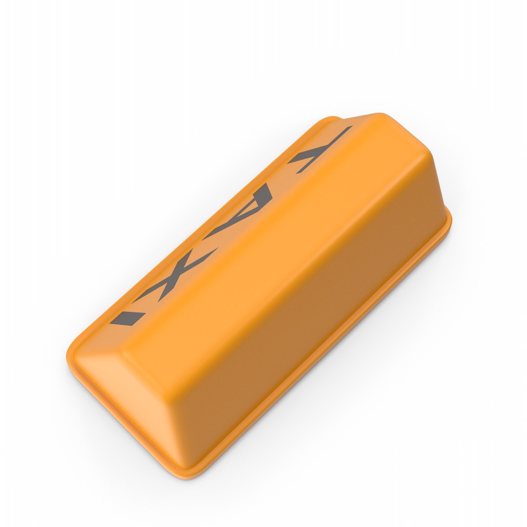 3D Taxi Rooftop Lamp - TurboSquid 2197783