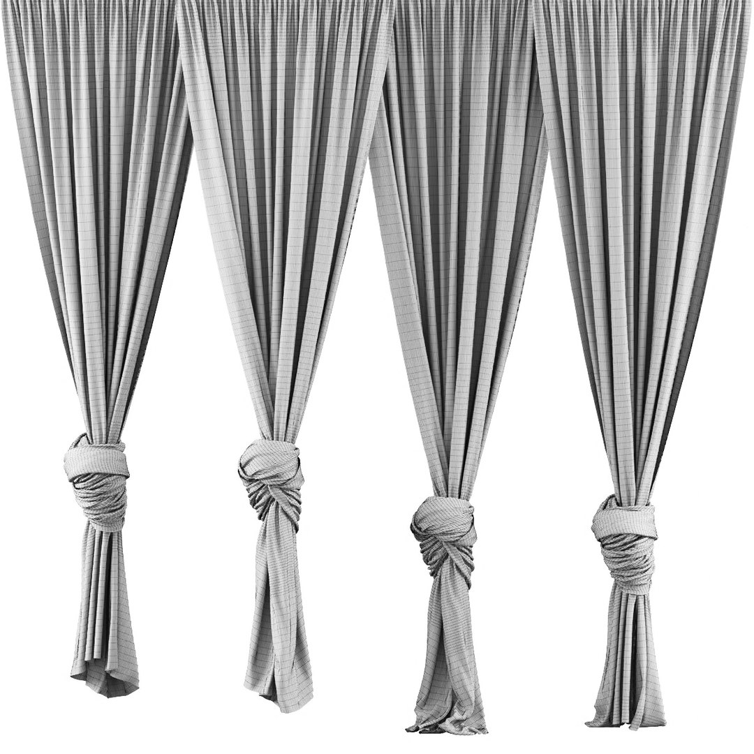 3D Model Curtains 38 Knot Interior - TurboSquid 1334182