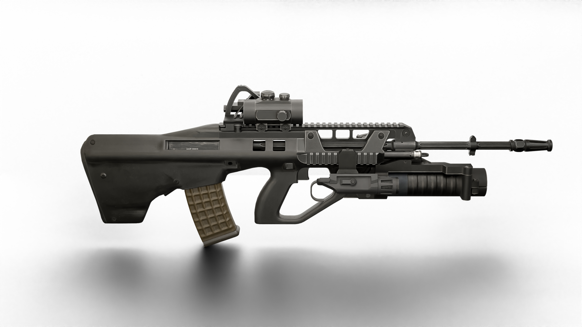 Realistic Tactical Assault Rifle 3D Model Game Ready PBR Textured ...